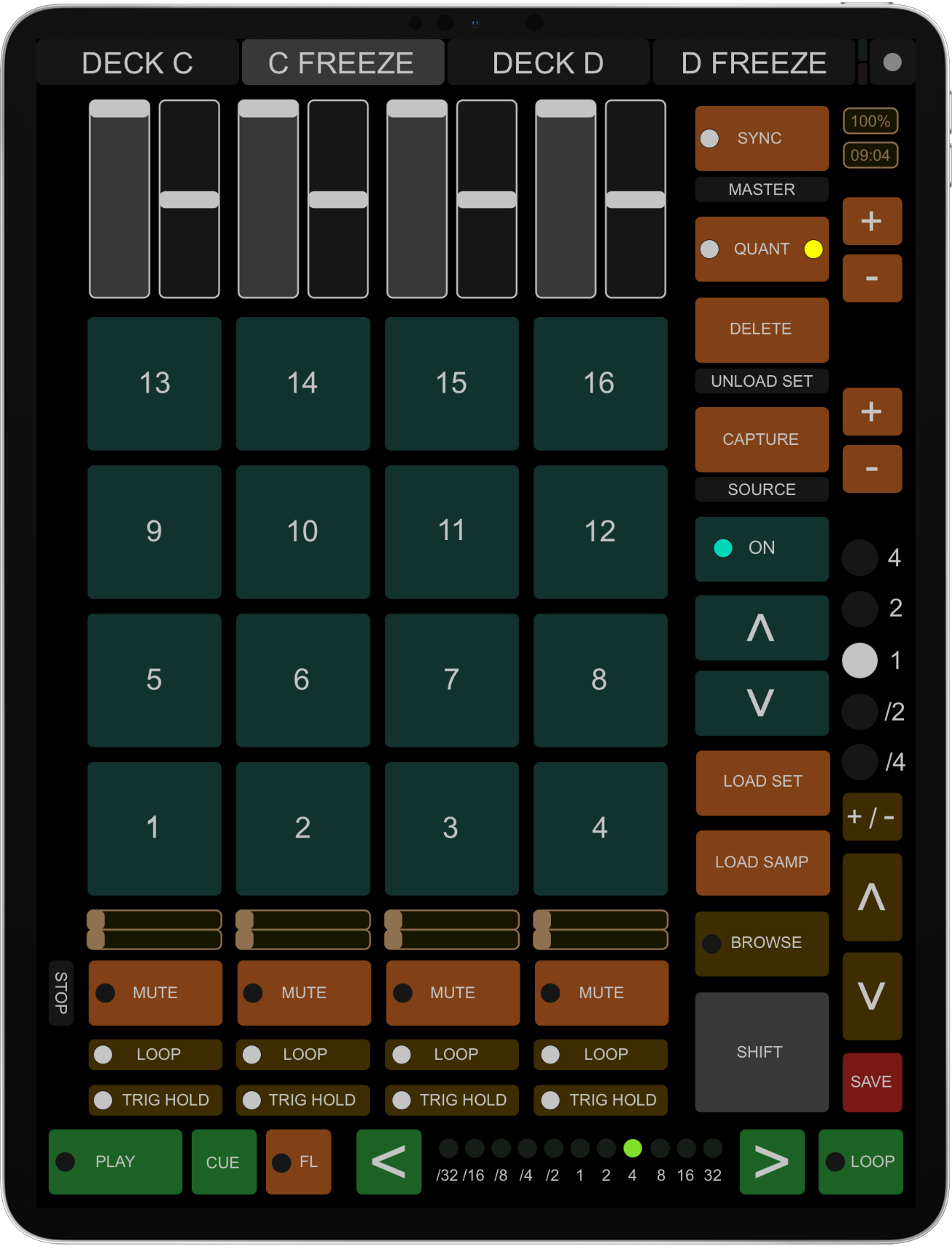 Remix Decks - TouchOSC Mk1 Controller for Traktor - Andrew Norris